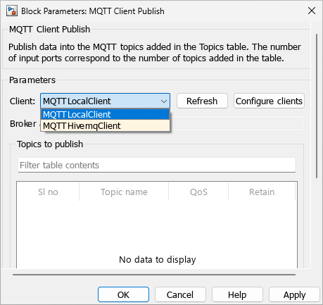 Configure MQTT Client in Simulink - MATLAB & Simulink