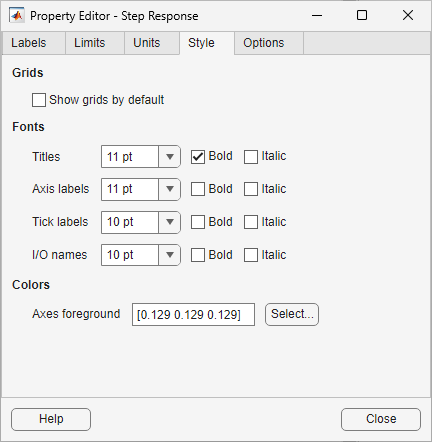 Customize Linear Analysis Plots Using Property Editor - MATLAB & Simulink