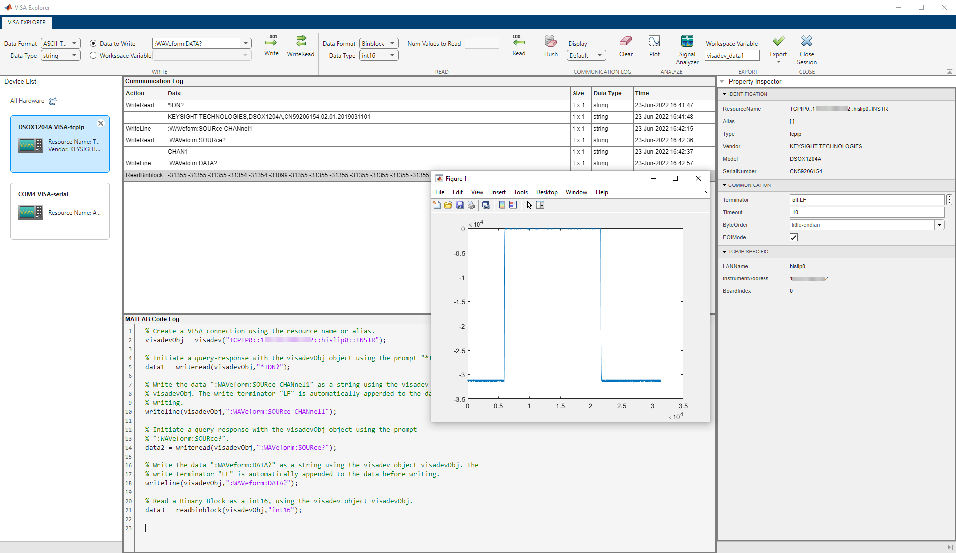 VISA Explorer - Connect to and communicate with instruments over VISA - MATLAB