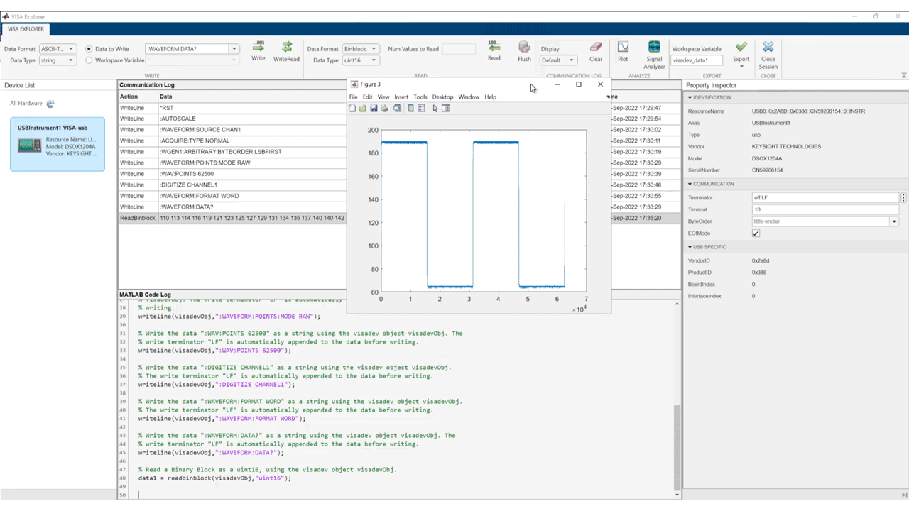 VISA Explorer - Connect to and communicate with instruments over VISA - MATLAB