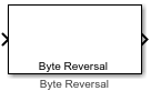 Byte Reversal - Reverse order of bytes in input word - Simulink
