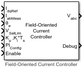 Field-Oriented Current Controller - Implement current control for three-phase motors using field ...