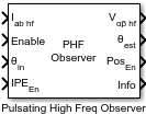 Pulsating High Freq Observer - Estimate initial rotor electrical position of interior PMSM using ...