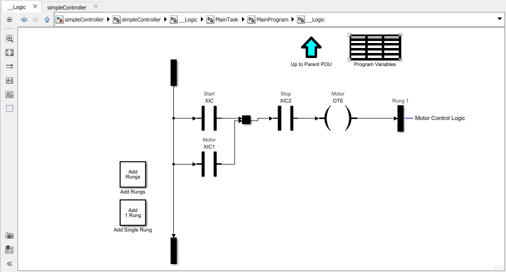 Model and Simulate Ladder Diagrams in Simulink - MATLAB & Simulink