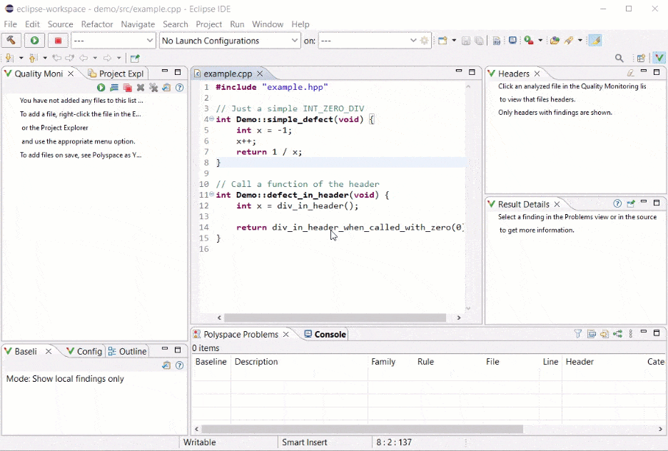Configure and Download Baseline with Polyspace as You Code in Eclipse - MATLAB & Simulink