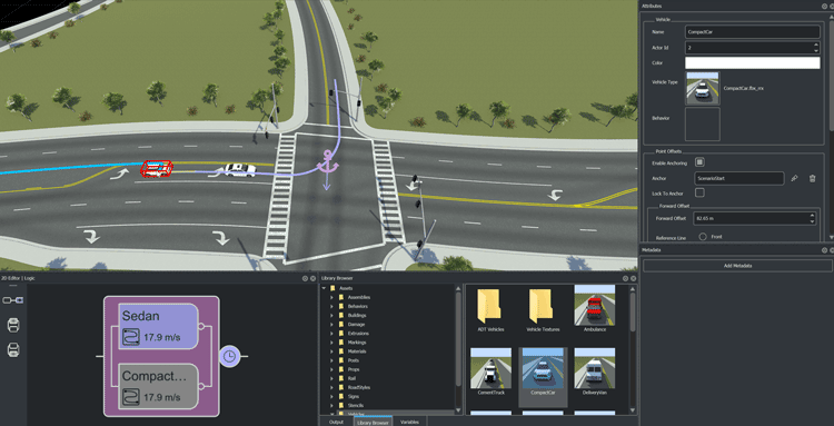 Configure RoadRunner Scenario Model - MATLAB & Simulink