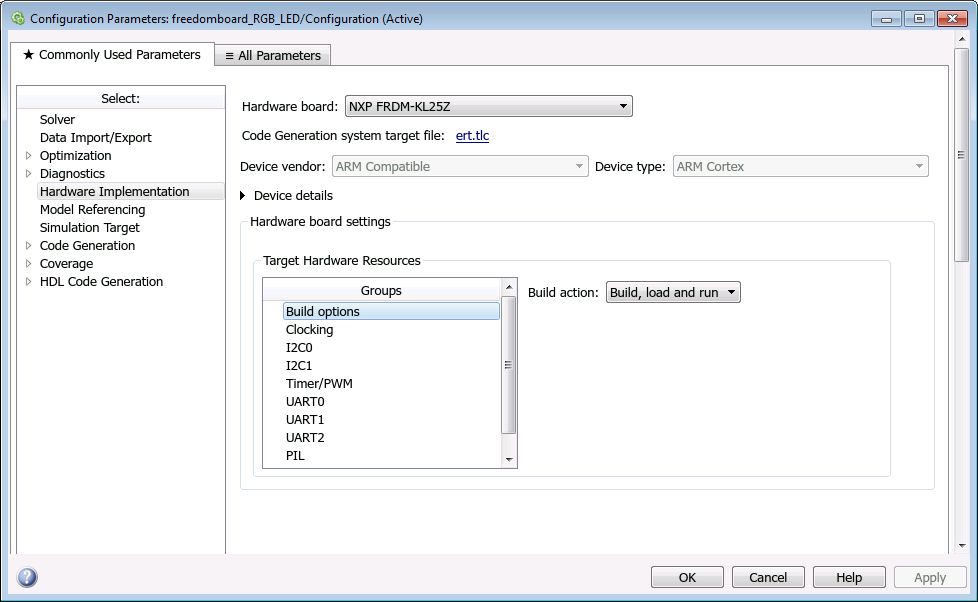 Hardware Implementation Pane Matlab And Simulink