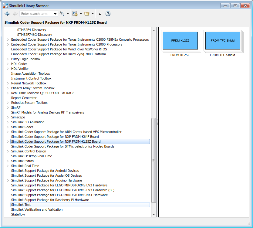 Open Block Library For Nxp Frdm Kl25z Board Matlab And Simulink