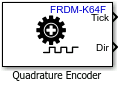 Quadrature Encoder - Measure rotation of encoder in ticks - Simulink