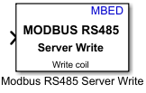 Modbus RS485 Server Write - Server device writes data to server device ...