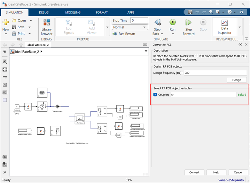 Convert Rf Blockset Blocks To Rf Pcb Blocks Matlab And Simulink