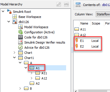 db_0126: Defining Stateflow events - MATLAB