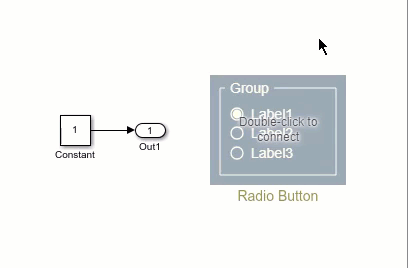 Radio Button - Change parameter or variable value during simulation using radio button with ...