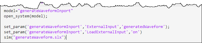 Generate Waveform - Generate waveform in Live Editor - MATLAB