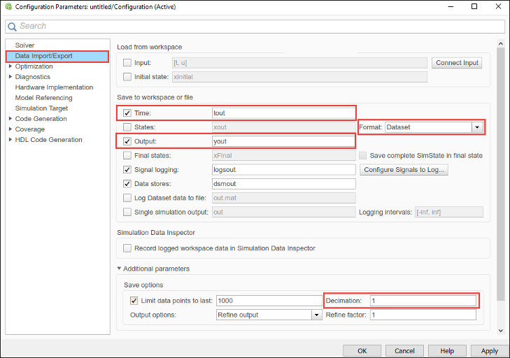 Configure Model to Log Signals on the Android Device - MATLAB & Simulink