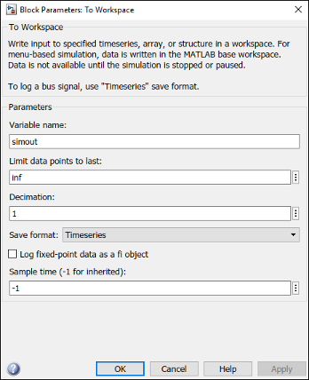 Configure Model to Log Signals on the Android Device - MATLAB & Simulink
