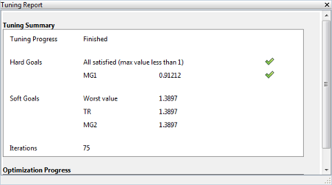 Interpret Numeric Tuning Results - MATLAB & Simulink