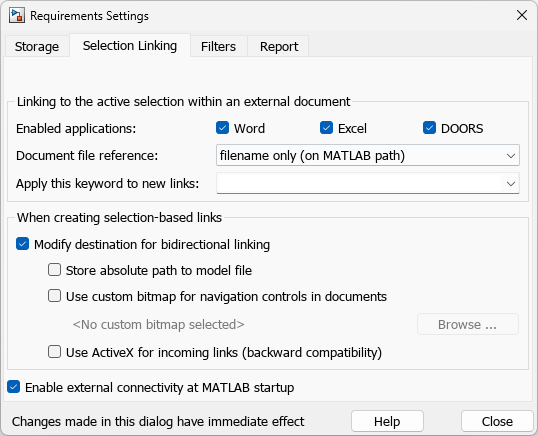 Manage Navigation Backlinks in External Requirements Documents - MATLAB ...