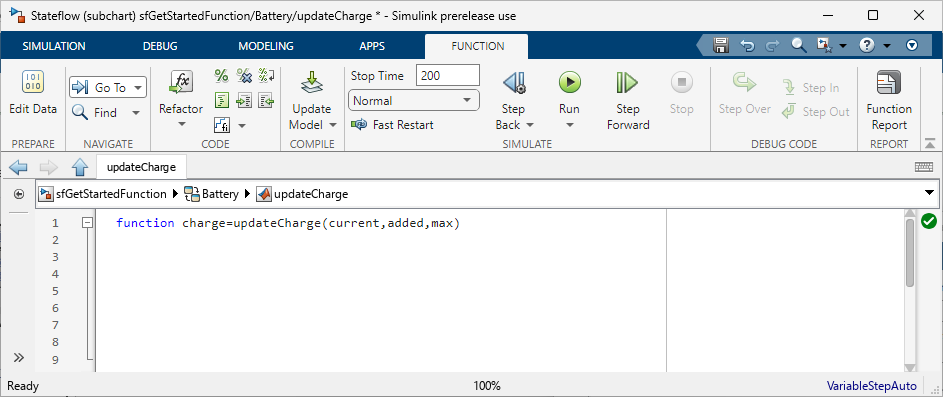 Reuse Logic in Charts - MATLAB & Simulink