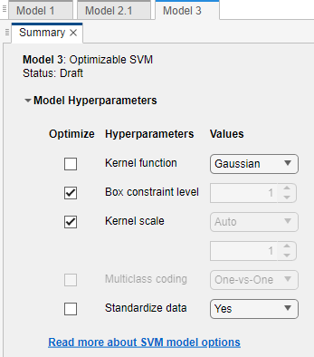 Train Classifier Using Hyperparameter Optimization in Classification Learner App - MATLAB & Simulink