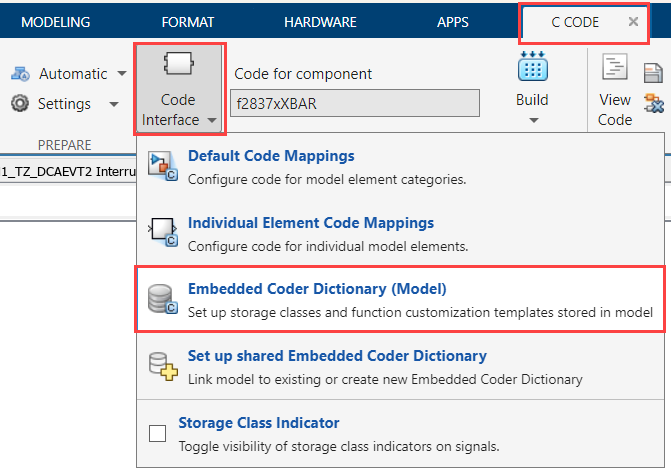 CLA Subsystem - Group blocks to execute algorithm inside CLA - Simulink