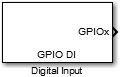 GPIO Digital Input - Configure general-purpose input/output pins as digital input - Simulink