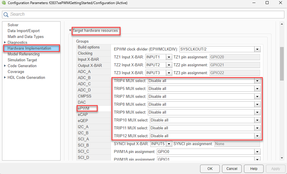Submodules of ePWM Type 1-4 - MATLAB & Simulink