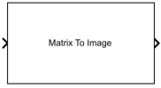 Matrix To Image - Converts matrix data to Simulink image data - Simulink