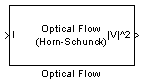 Optical Flow - Estimate object velocities - Simulink