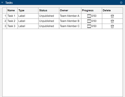 Create Project for a Labeling Team and Publish Tasks - MATLAB & Simulink
