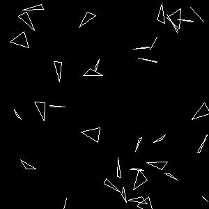 Tumbling triangles - MATLAB Flipbook Mini Hack