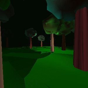 Midnight Forest with Flashlight - MATLAB Flipbook Mini Hack