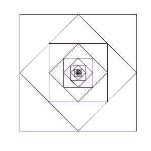 Rotating and expanding squares - MATLAB Flipbook Mini Hack