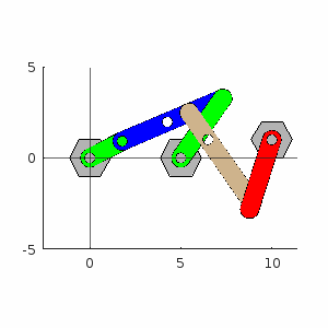 Six-Linked Bars Mechanism - MATLAB Flipbook Mini Hack