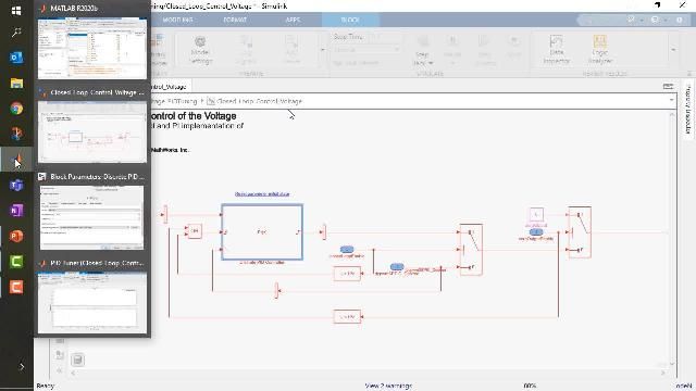 Sviluppo di sistemi di controllo per convertitori DC-DC - MATLAB & Simulink