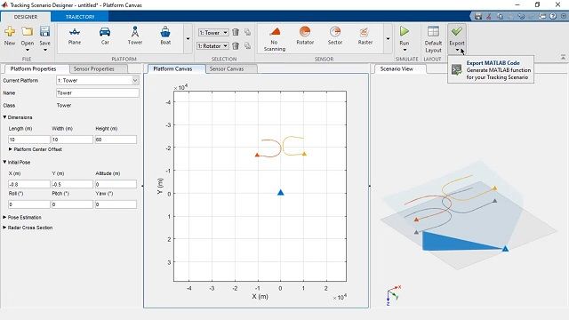 Tracking Scenario Designer - MATLAB