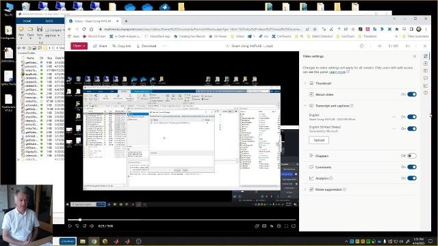 Uploading a Transcript to a SharePoint Video - MATLAB